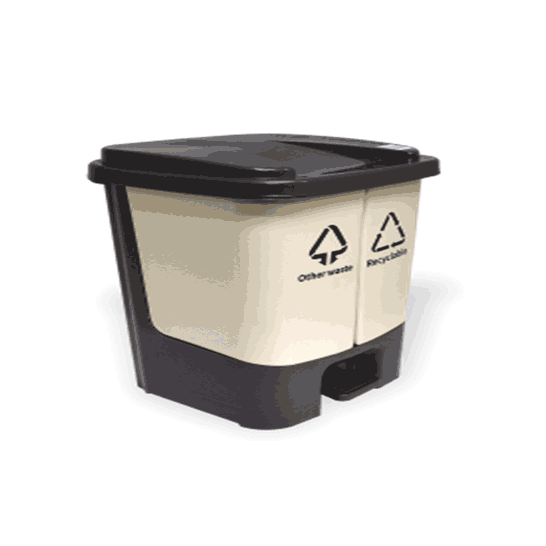 EZ HOME Dual Compartment Dustbin 21L - Cebu Home and Builders Centre