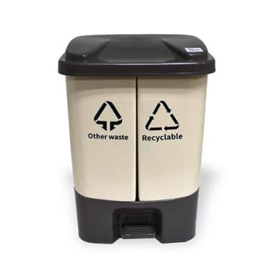 EZ HOME Dual Compartment Dustbin 21L | Cebu Home and Builders Centre